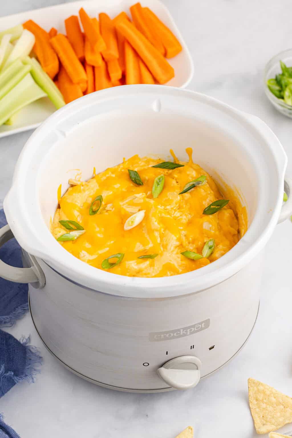 Slow Cooker Buffalo Chicken Wing Dip - My Rad Kitchen