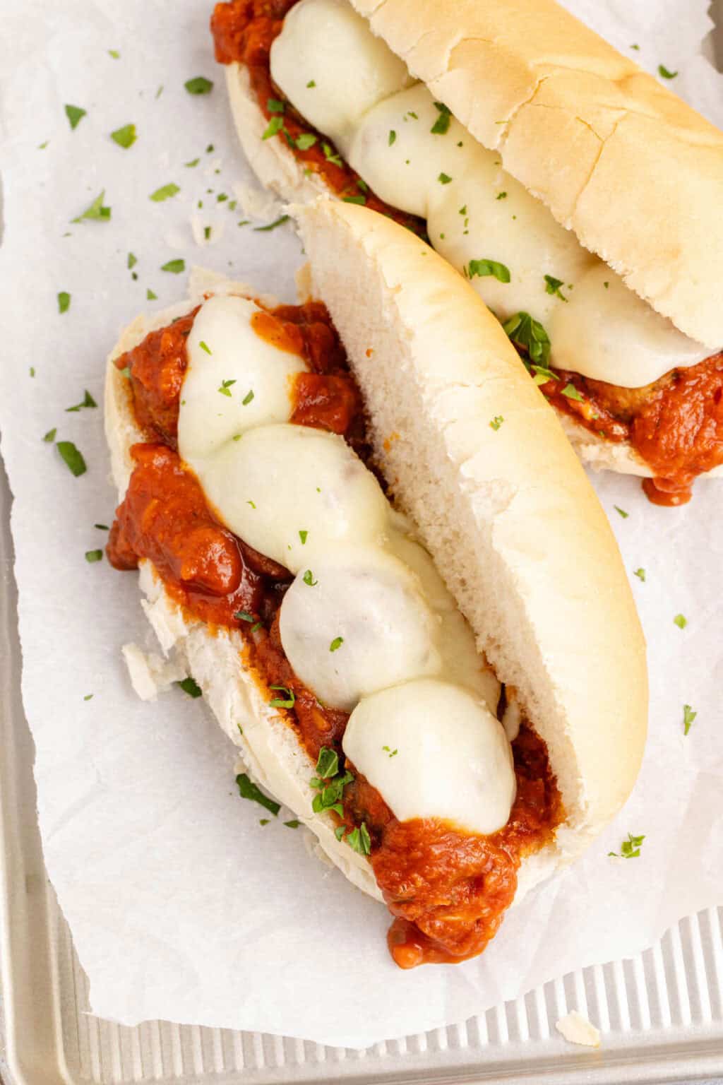 Meatball Parmigiana Sub - My Rad Kitchen