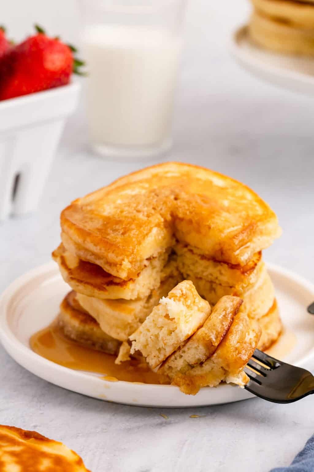 Crispy Fluffy Pancakes - My Rad Kitchen
