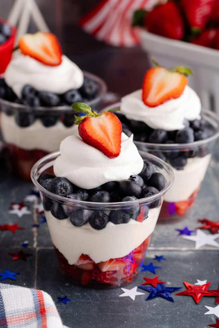 Red, White and Blue Fruit Cups - My Rad Kitchen