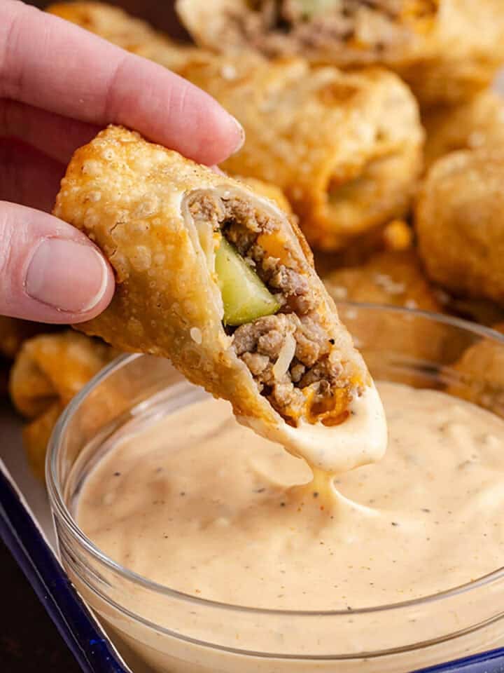 Big Mac Egg Rolls - My Rad Kitchen
