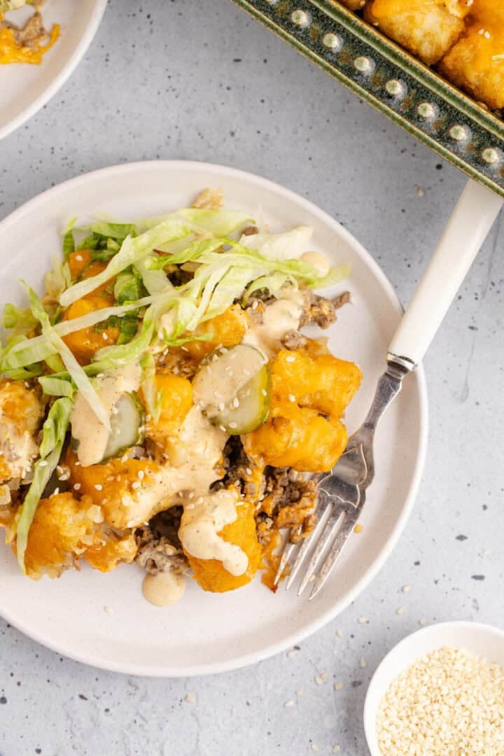 Big Mac Tater Tot Casserole (60 minute meal) - My Rad Kitchen