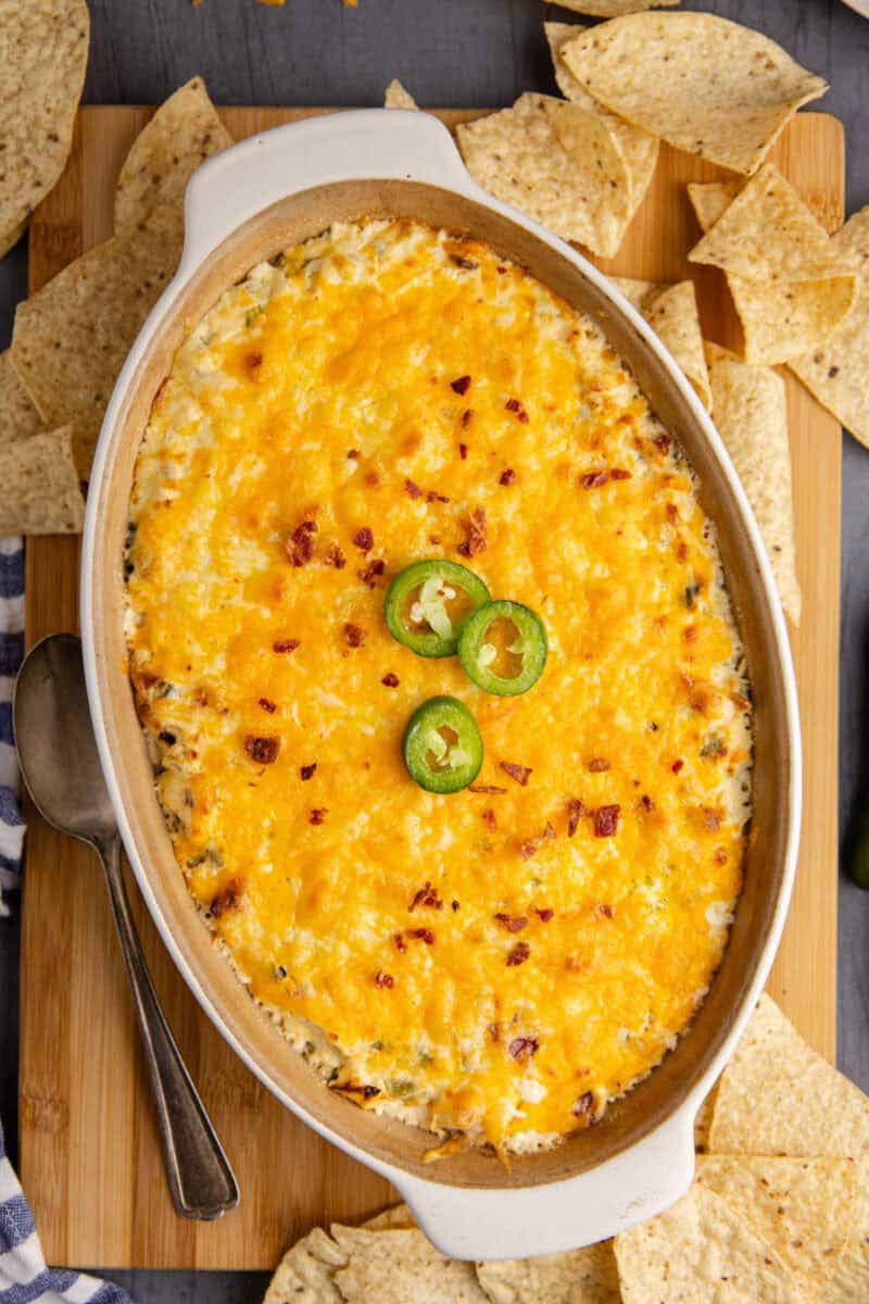Baked Jalapeno Popper Dip - My Rad Kitchen