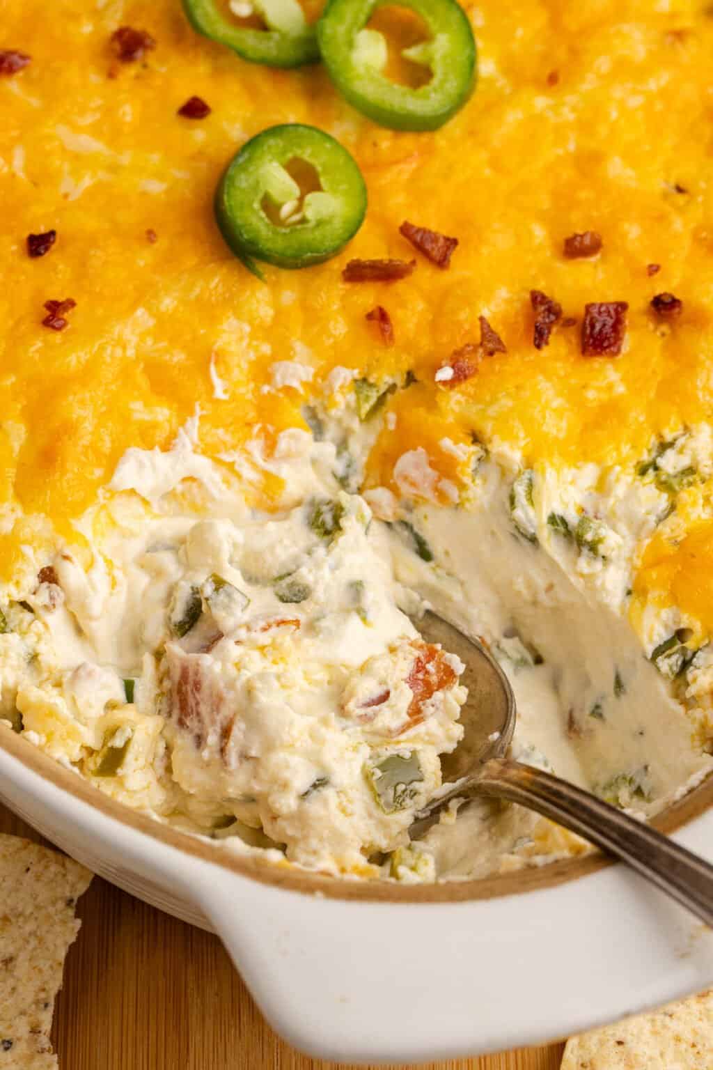 Baked Jalapeno Popper Dip - My Rad Kitchen