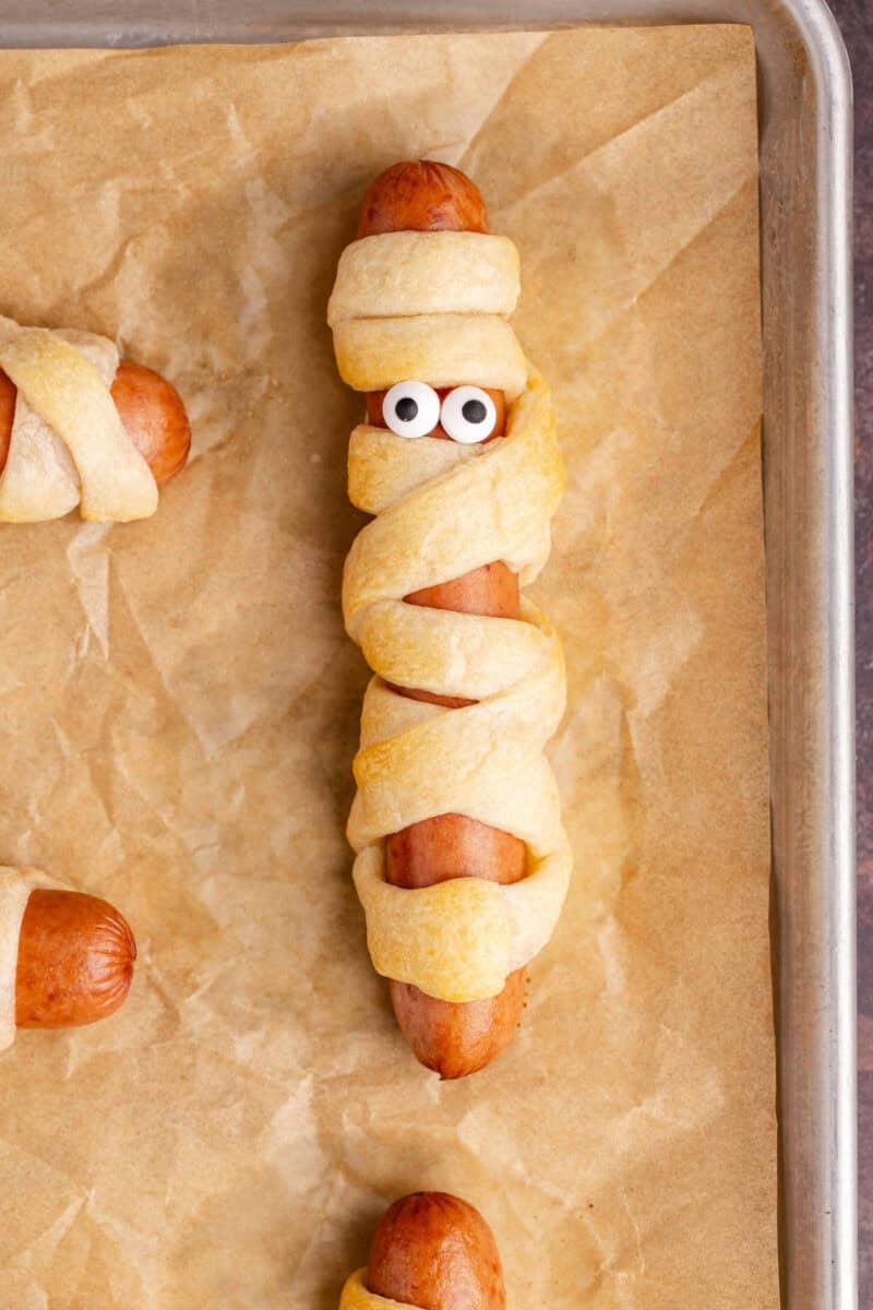 Hot Dog Mummies - My Rad Kitchen