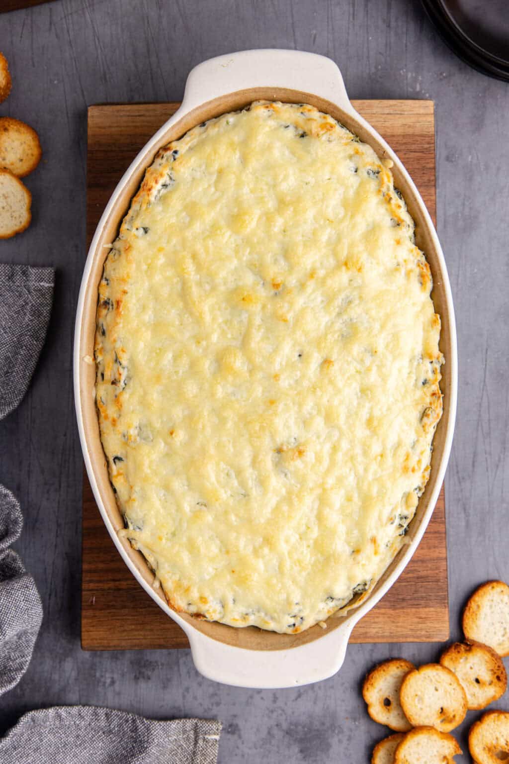 Baked Spinach and Artichoke Dip - My Rad Kitchen
