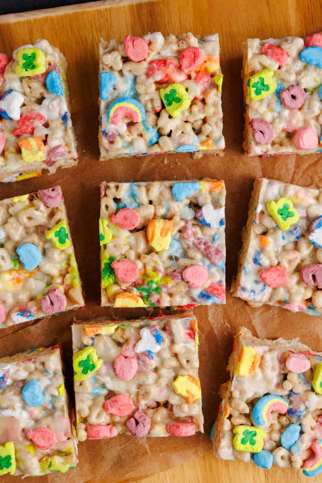 Lucky Charms Rice Krispies Treats - My Rad Kitchen